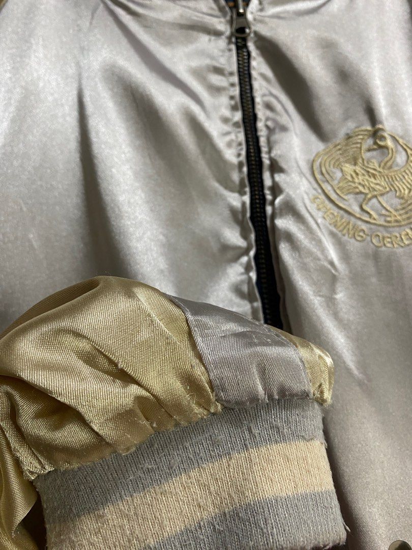Reversible Satin Bomber Jacket, Women's Fashion, Coats, Jackets and ...