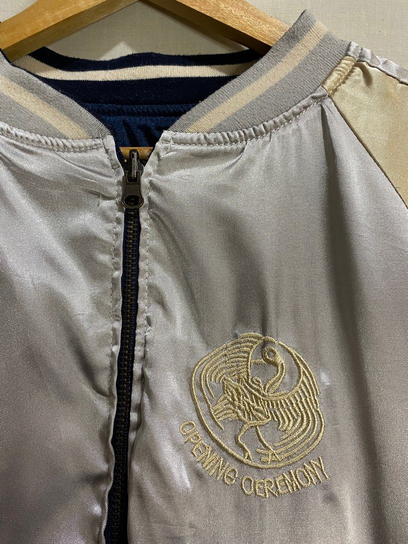 Reversible Satin Bomber Jacket, Women's Fashion, Coats, Jackets and ...