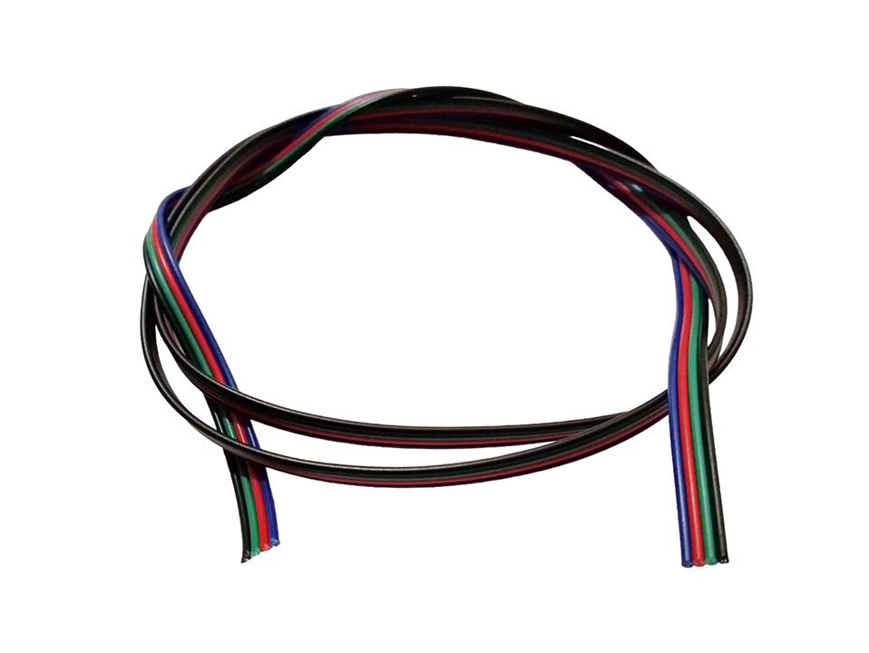 RGB WIRE CONNECTOR 4-WIRE STRANDED 22-AWG 12V, BEST FOR MULTI-COLOR LED ...