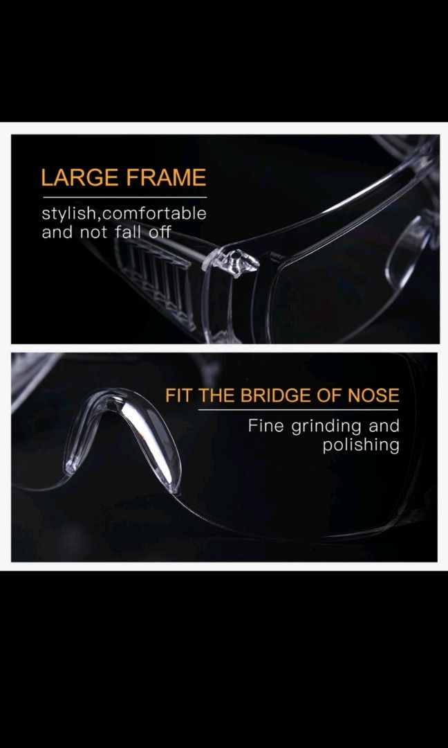 Safety Eye Goggles, Men's Fashion, Watches & Accessories, Sunglasses ...