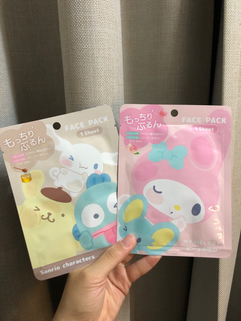 Sanrio Face Masks, Beauty & Personal Care, Face, Face Care on Carousell