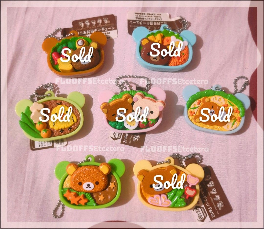 San-X Rilakkuma Bento Mascot Keychain ~sold separately, Hobbies & Toys ...