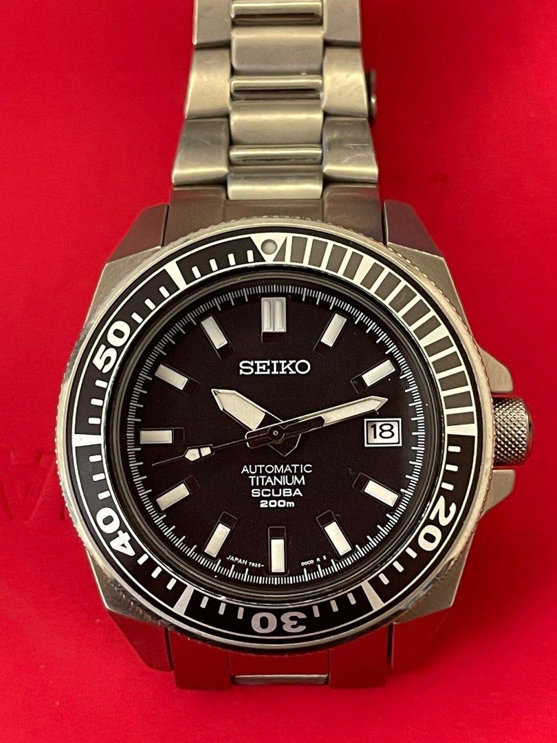 Seiko Titanium Samurai Black (SBDA001), 名牌, 手錶 - Carousell