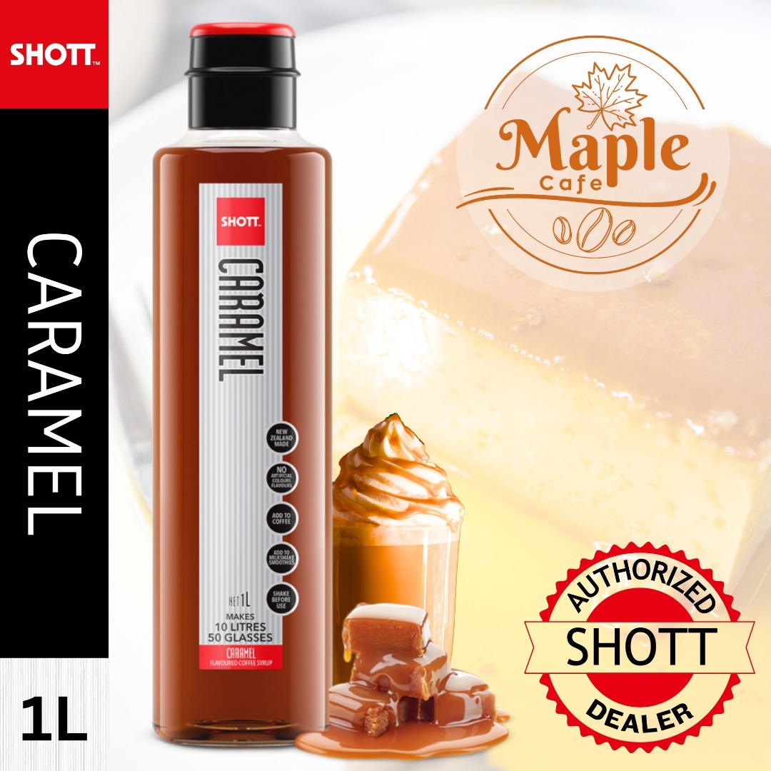 Shott Caramel Syrup 1 Liter Beverages Flavoring, Food & Drinks ...