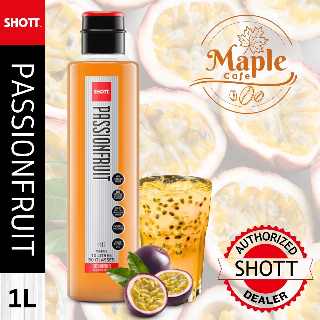 Shott Passionfruit Syrup 1 Liter Beverages Flavoring, Food & Drinks ...