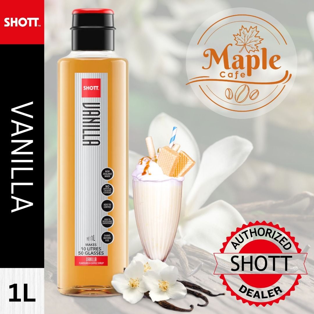 Shott Vanilla Syrup 1 Liter Beverages Flavoring, Food & Drinks ...