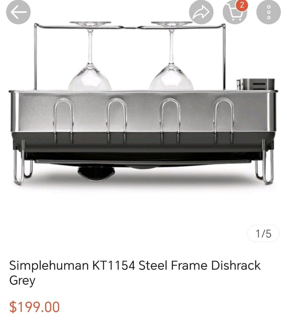 Simple human dish rack, Furniture & Home Living, Kitchenware ...