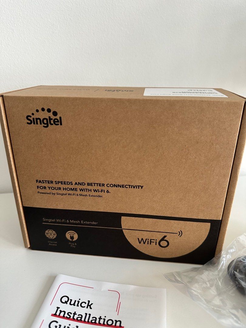 Singtel Wi-Fi 6 Mesh Extender, Computers & Tech, Parts & Accessories ...