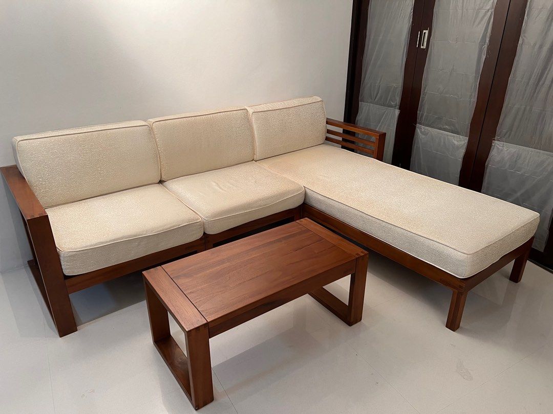 Sofa Set Scanteak KUL sofa L-shape, Furniture & Home Living, Furniture ...