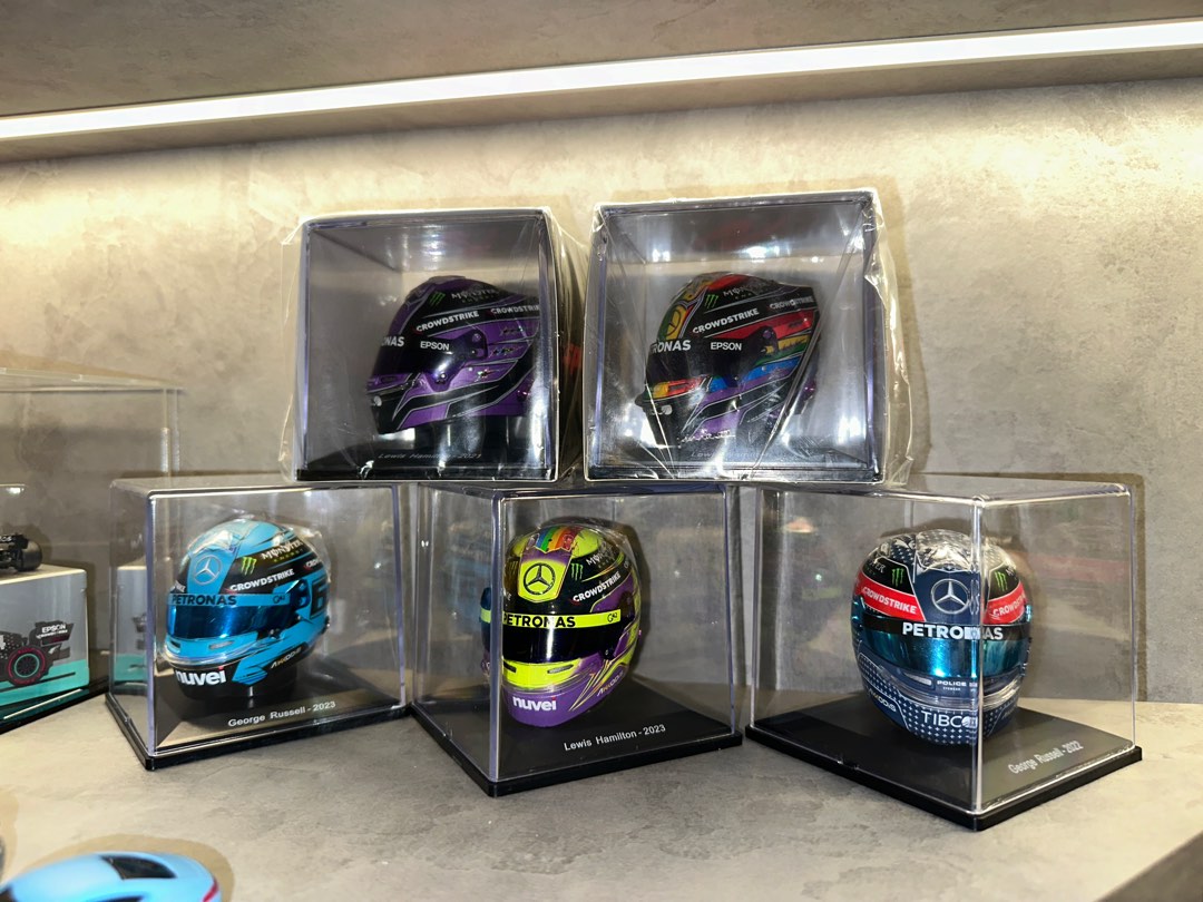 Spark 1:5 F1 Mini Helmet (George Russell, Lewis Hamilton), Hobbies ...
