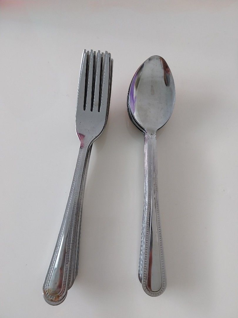 Stainless steel fork n spoons, Furniture & Home Living, Kitchenware ...