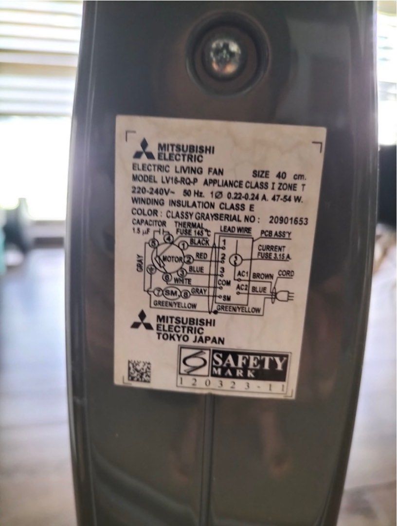 Stand fan- Mitsubishi electric, TV & Home Appliances, Other Home ...
