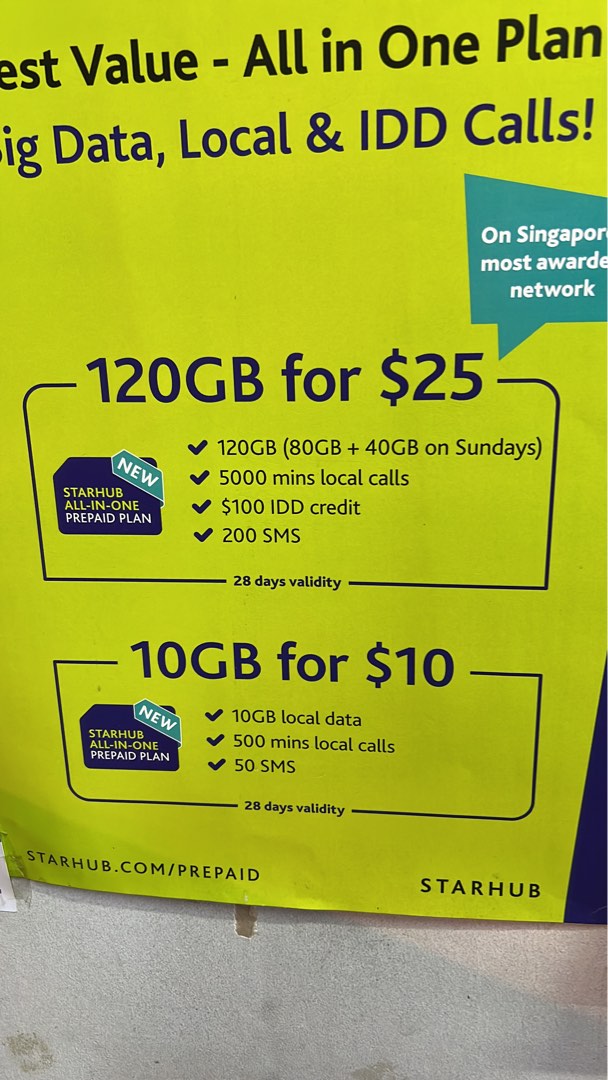 StarHub prepaid sim top up, Mobile Phones & Gadgets, Mobile & Gadget ...