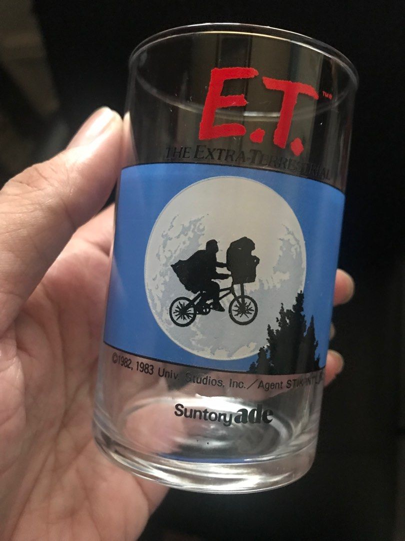 Suntory E.T. glass, Hobbies & Toys, Memorabilia & Collectibles, Vintage ...
