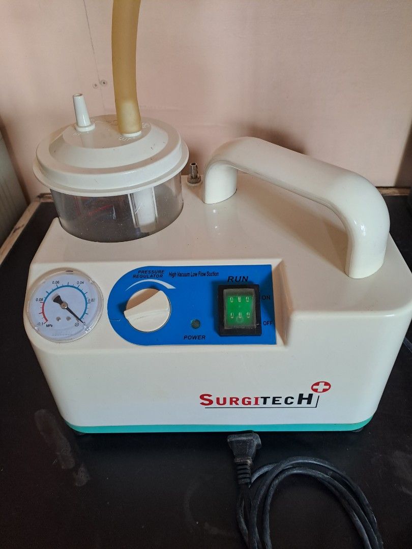 SURGITECH Portable Phlegm Suction Unit, Health & Nutrition, Medical ...