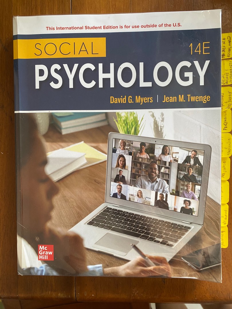 SUSS Social Psychology Textbook (McGraw Hill) Myers & Twenge 14e ...
