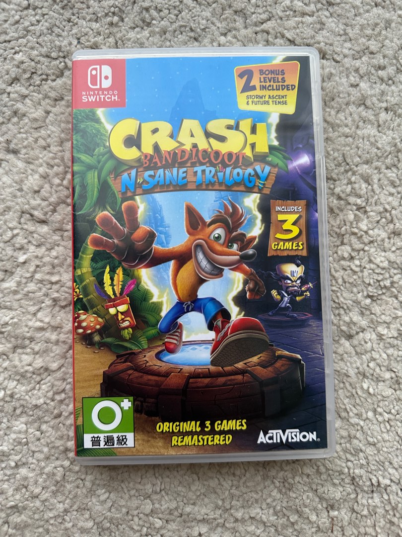 [Switch Game] Crash Bandicoot N. Sane Trilogy, Video Gaming, Video ...