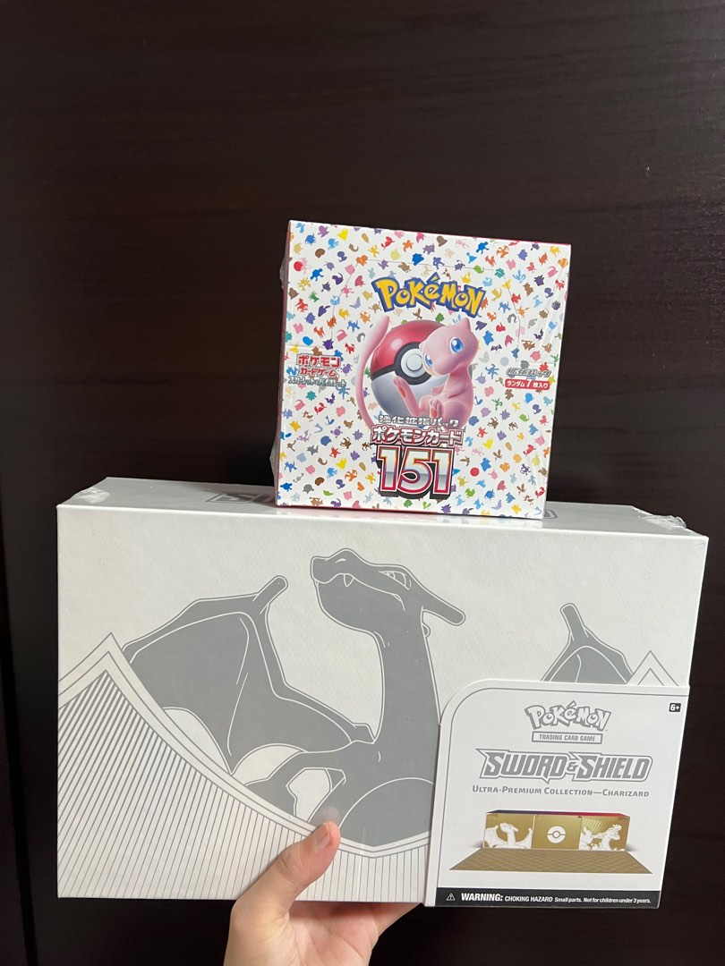 Tcg Pokemon 151 Jap Booster box with shrink and Charizard Ultra Premium ...