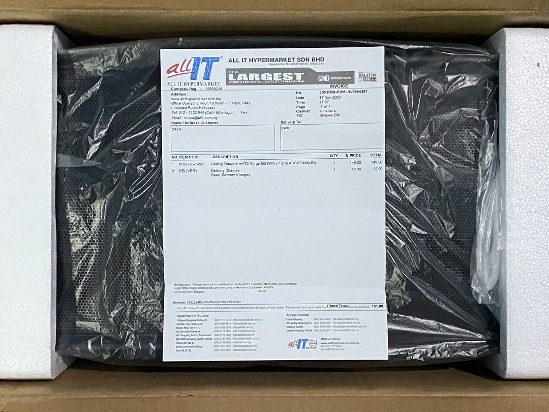 Tecware Forge M2 Argb Black Matx Casing Computers And Tech Parts And Accessories Computer Parts