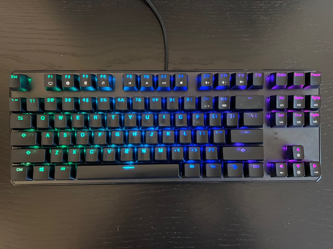 Tecware Phantom 87 RGB Mechanical Keyboard TKL Tenkeyless - 87 Key ...