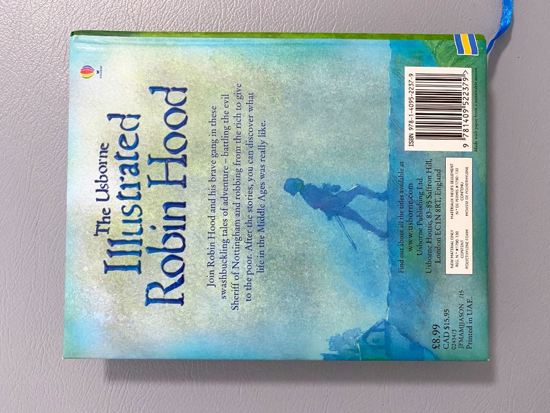 The Usborne Illustrated Robin Hood 英文故事書, 興趣及遊戲, 書本 & 文具, 小朋友書 - Carousell