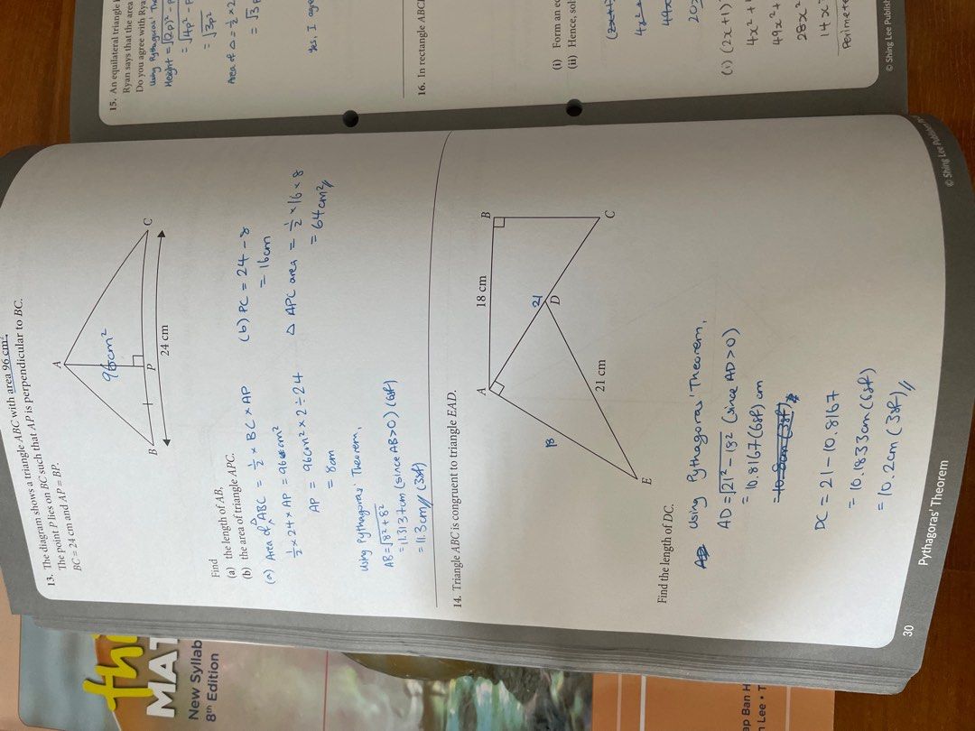 think! Mathematics Sec 2A Textbook + Sec 2B Textbook&Workbook, Hobbies ...