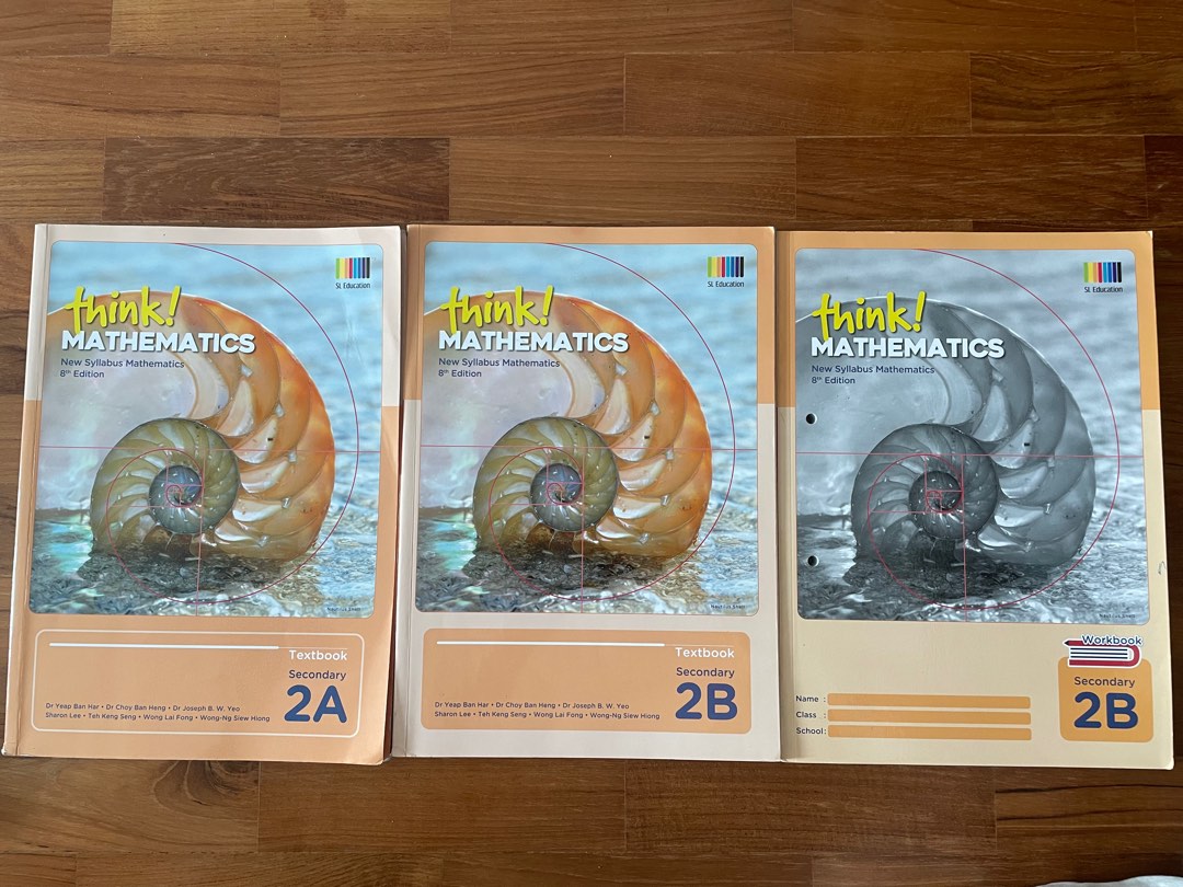 think! Mathematics Sec 2A Textbook + Sec 2B Textbook&Workbook, Hobbies ...
