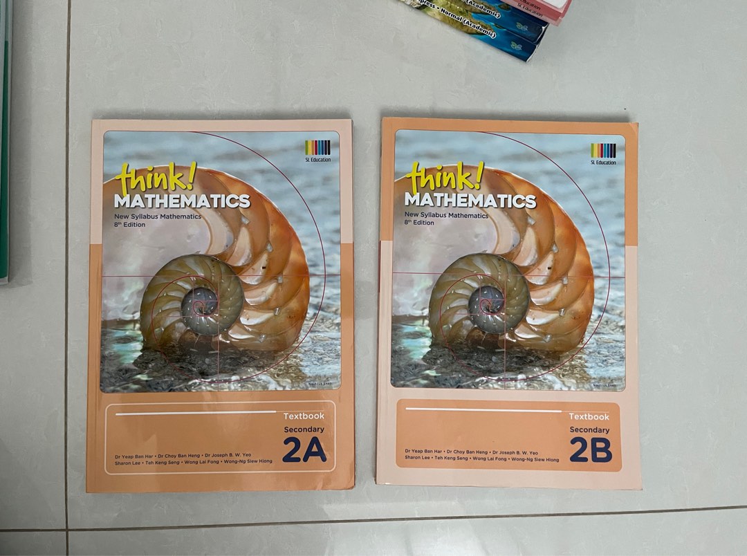 think! Mathematics Secondary 2A 2B textbook 8th edition, Hobbies & Toys ...