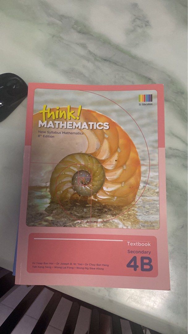 think! Mathematics textbook 4A 4B, Hobbies & Toys, Books & Magazines ...