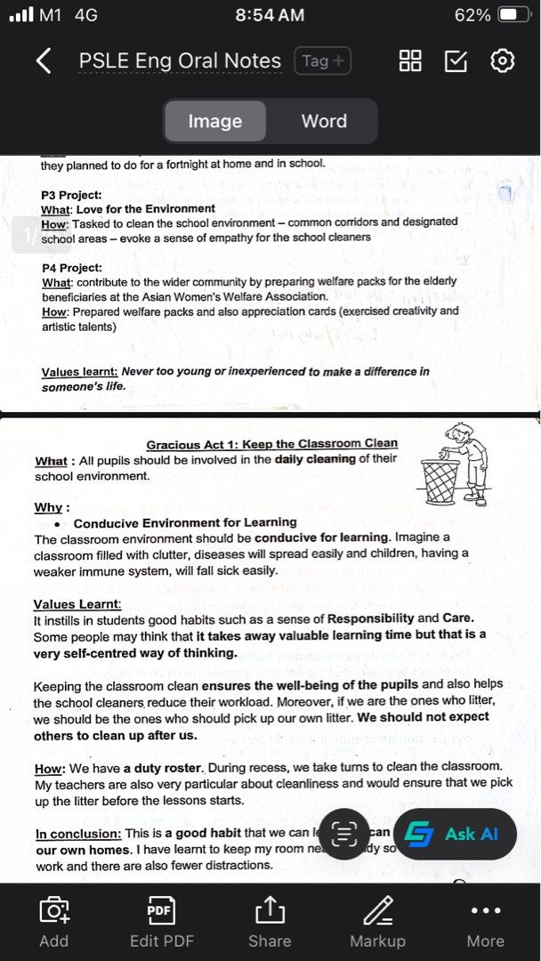 Top school - PSLE oral notes English pdf, Hobbies & Toys, Books ...