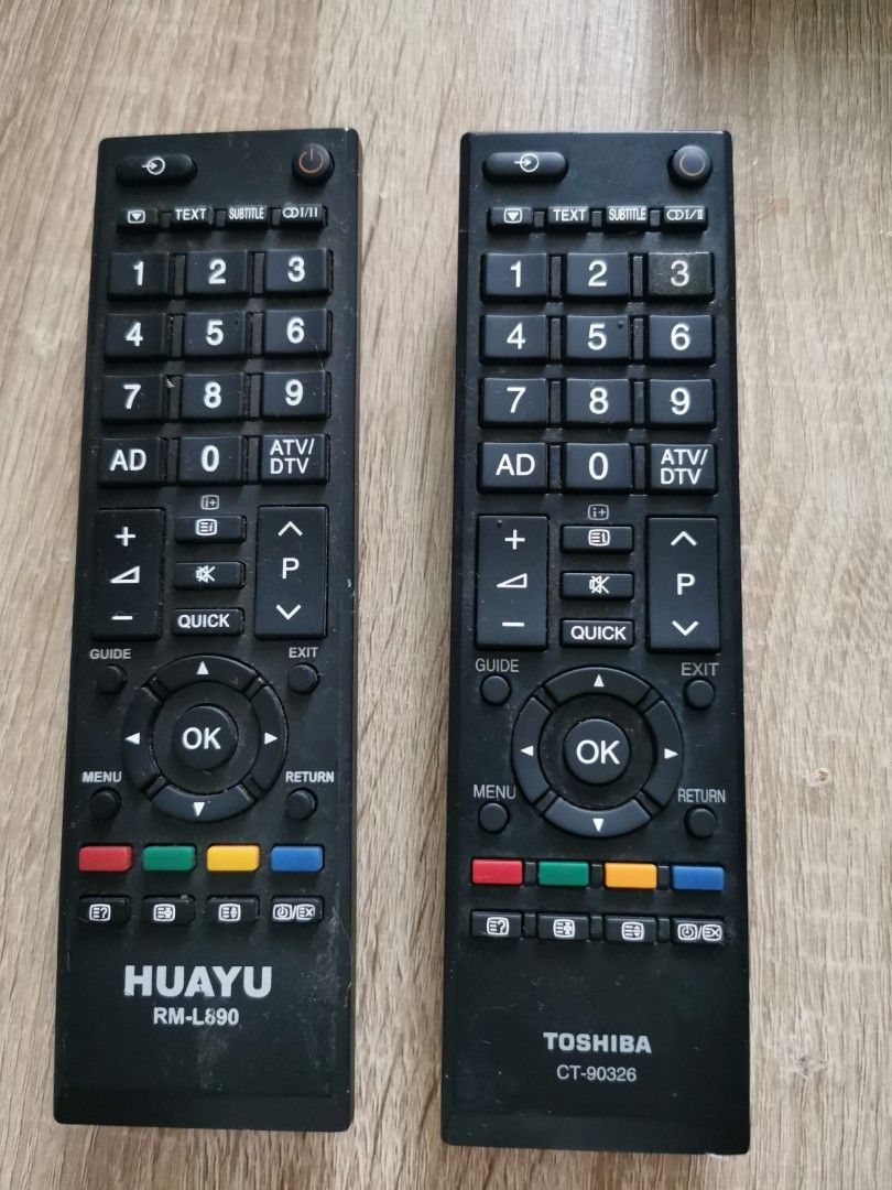 Toshiba TV remote control, TV & Home Appliances, TV & Entertainment, TV ...