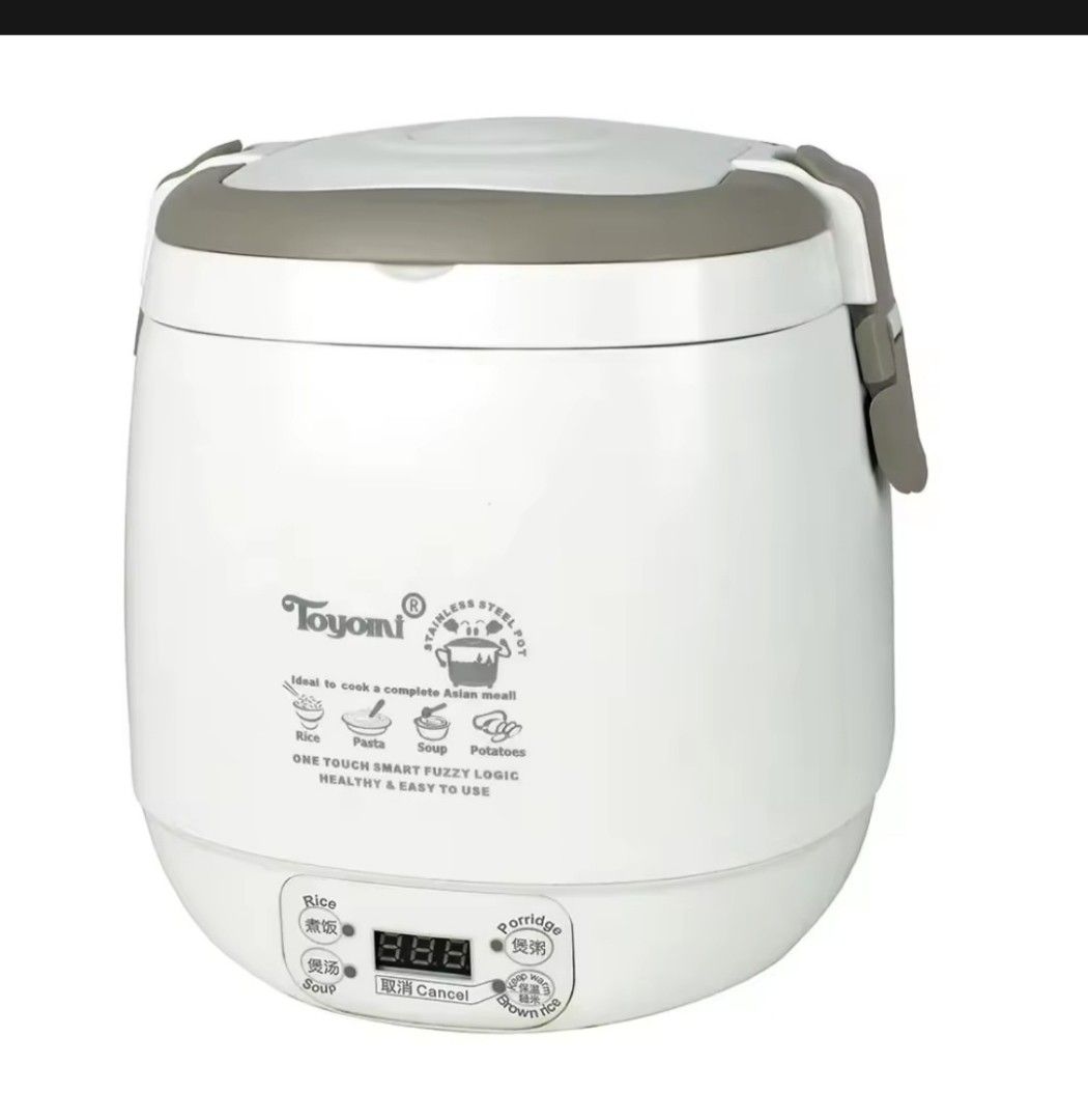 Toyomi duo pot electric rice cooker/warmer RC 818 0.6l BNIP, TV & Home ...