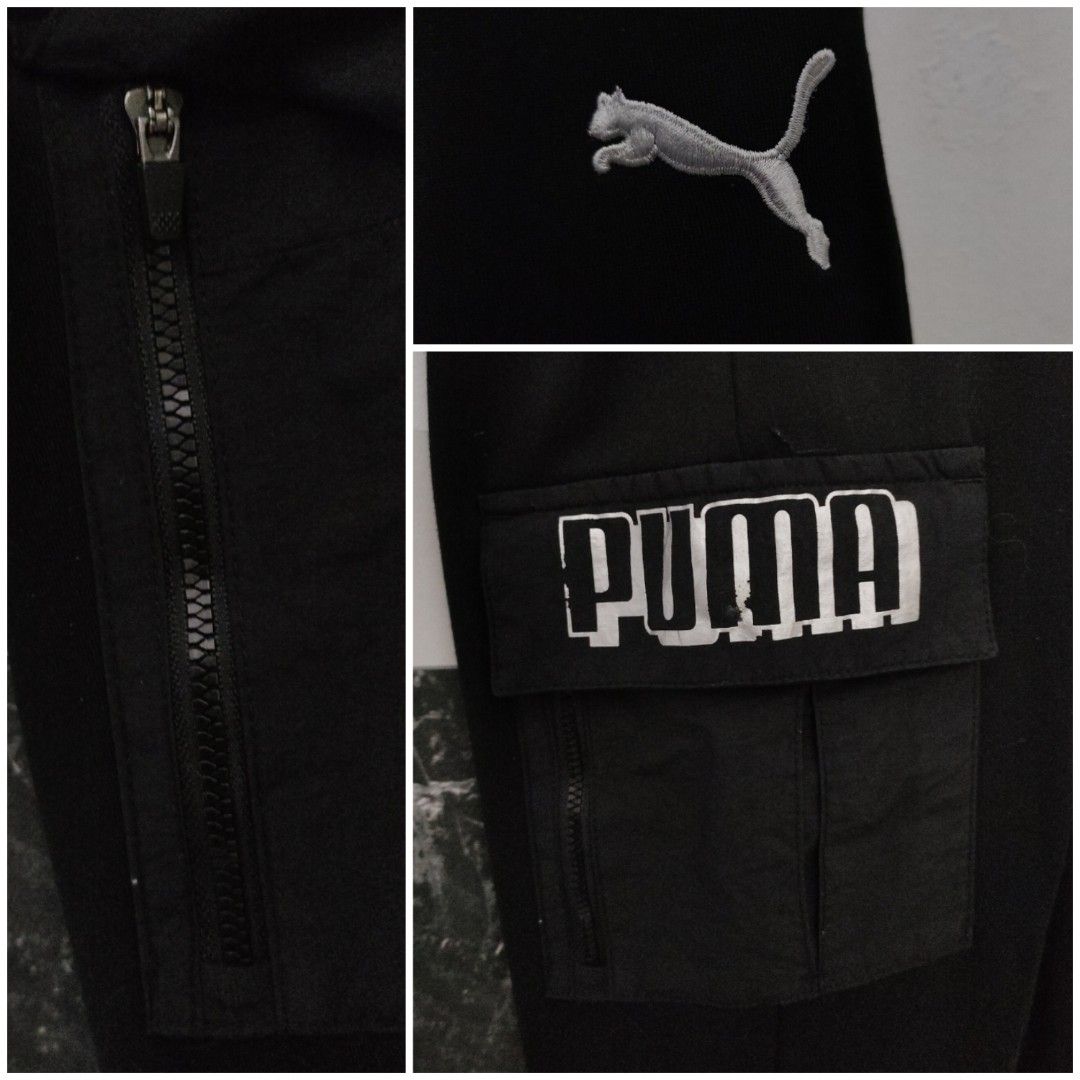 Training Cargo Puma warna Hitam, Fesyen Pria, Pakaian , Bawahan di ...