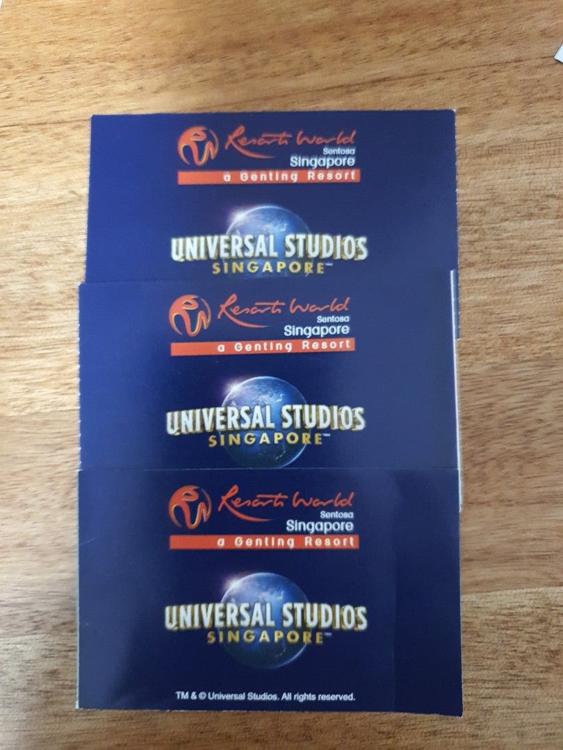 Universal Studios Singapore meal voucher, Tickets & Vouchers, Local ...