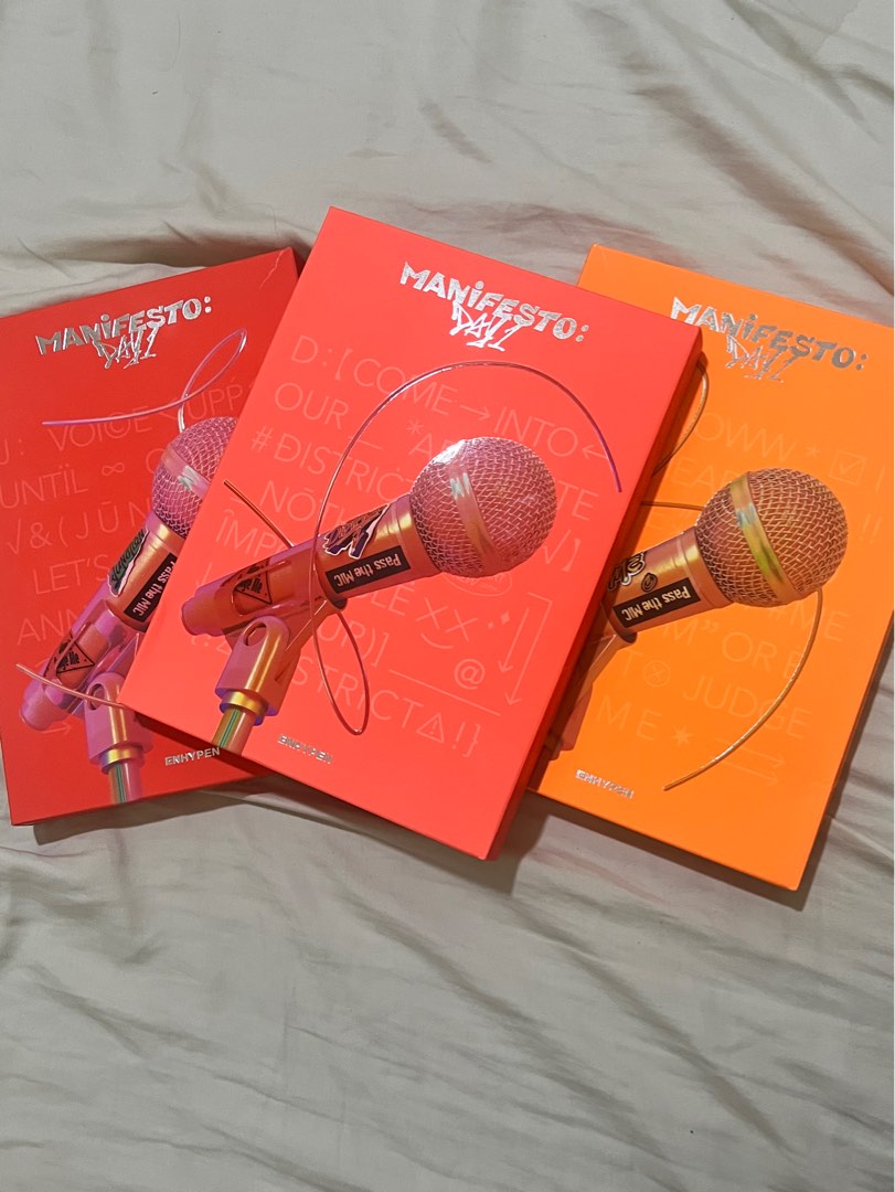 UNSEALED Manifesto: Day 1 Albums (Regular versions) SET OR TINGI ...