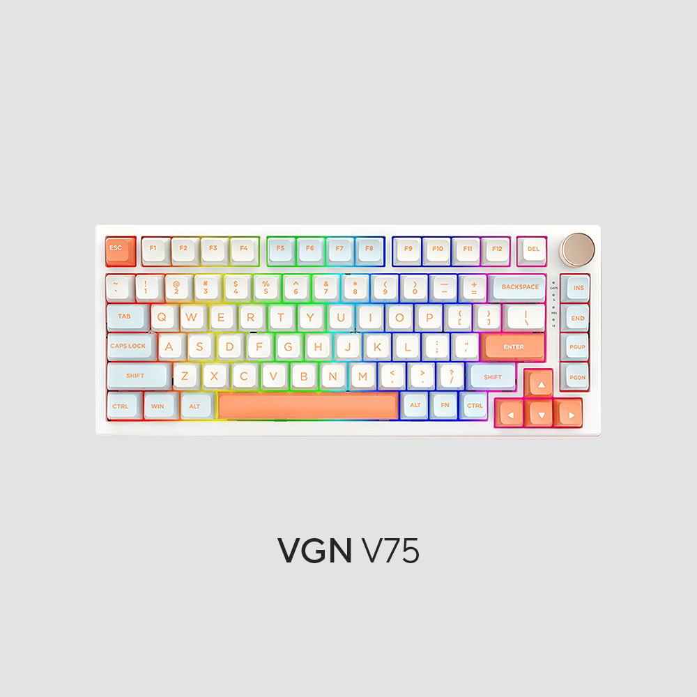 VGN V75 RGB Gasket Mechanical Keyboard on Carousell
