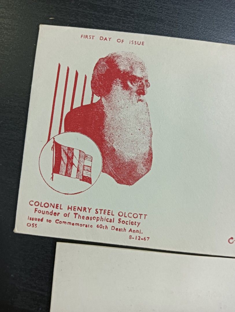 Vintage 1967 FDC Colonel Henry Steel Olcott, Hobbies & Toys ...