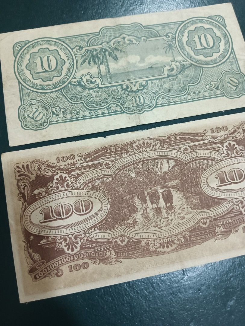Vintage 40s Japanese Occupation of Malaya Bank Notes (WW2), Hobbies ...