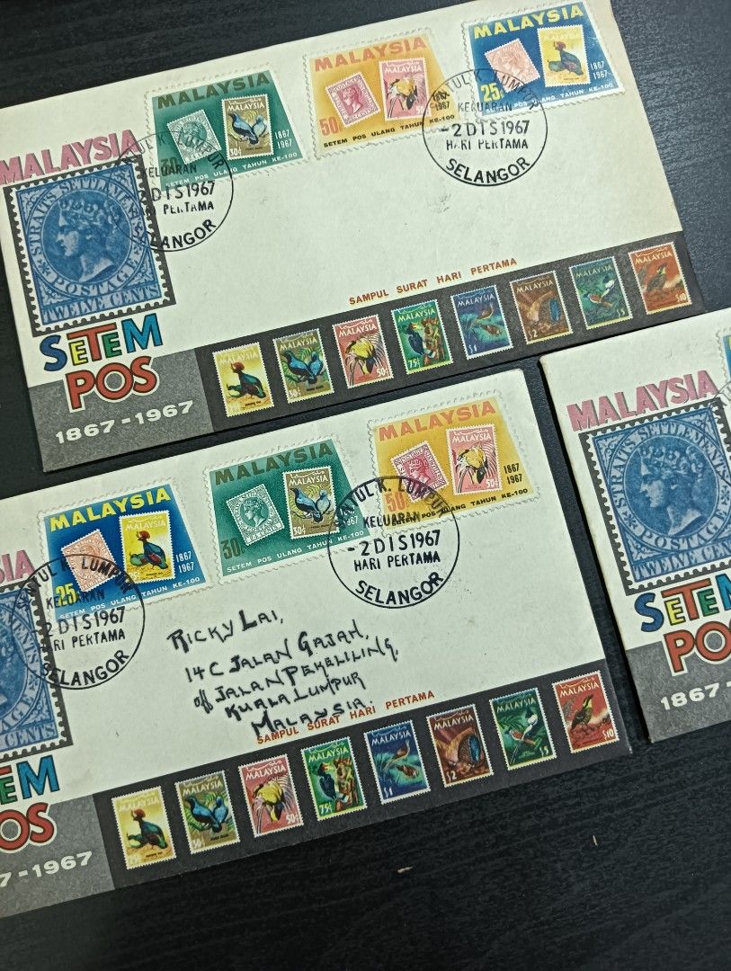 Vintage 60s Setem Pos Ulang Tahun ke-100, Hobbies & Toys, Collectibles & Memorabilia, Stamps ...
