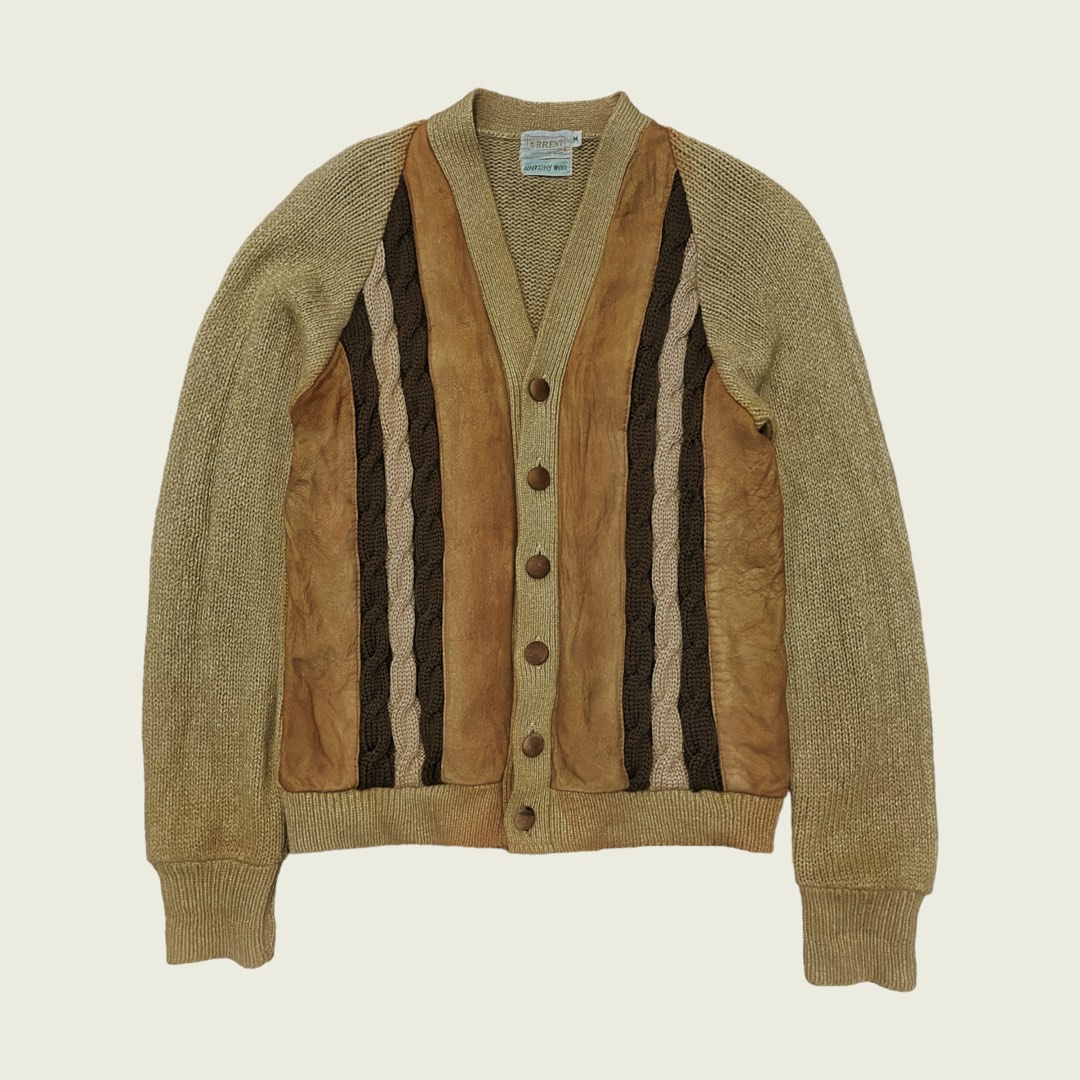 Vintage Brent Cable Knit Cardigan Coogi Retro, Women's Fashion, Coats ...