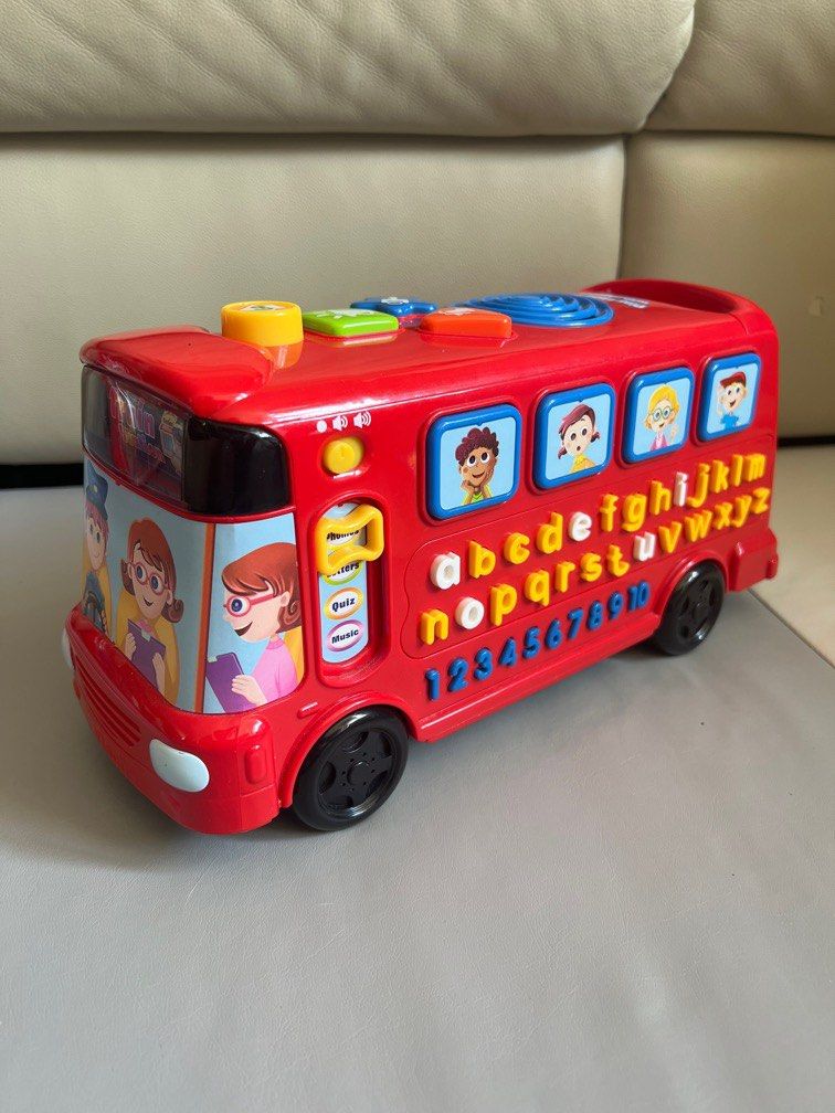 Vtech Playtime Bus with Phonics, 兒童＆孕婦用品, 嬰兒玩具 - Carousell