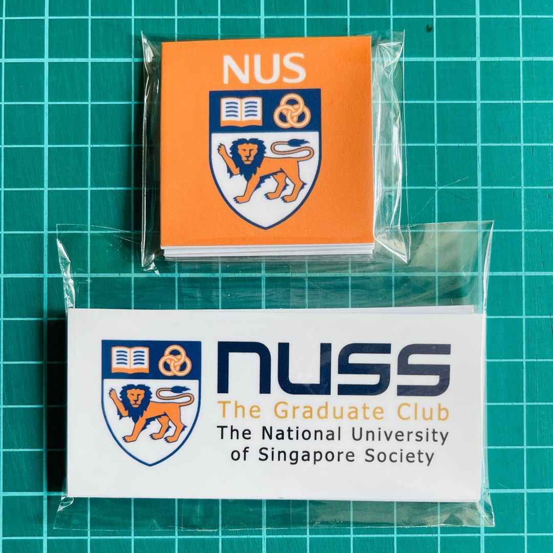 Waterproof Stickers : NUS NUSS National University of Singapore The ...