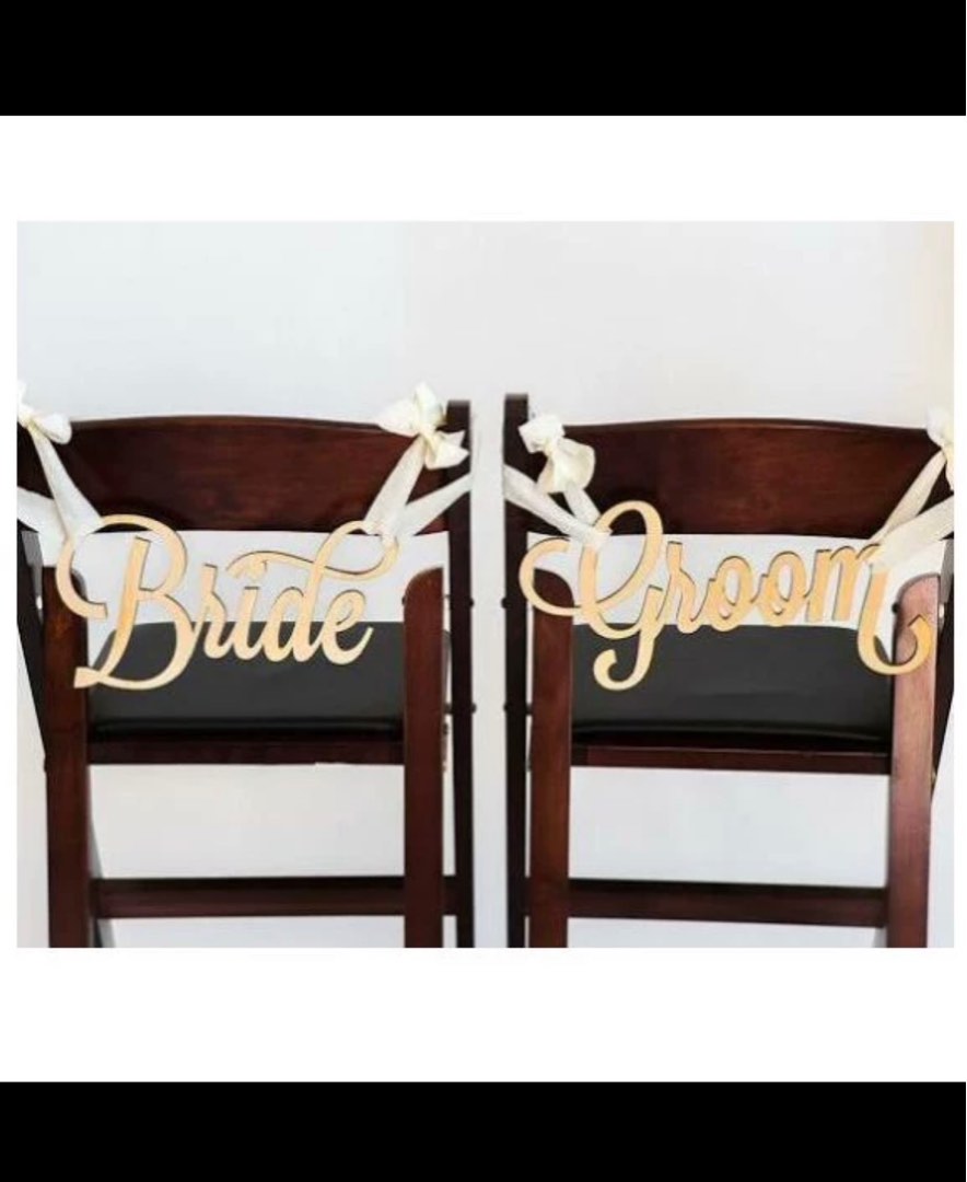 Wedding solemnization chair decor, Hobbies & Toys, Stationery & Craft ...