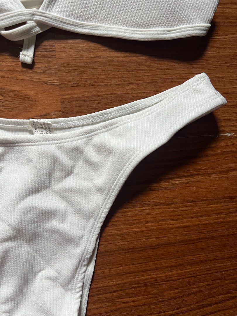 White String Bikini, Women's Fashion, Swimwear, Bikinis & Swimsuits on ...