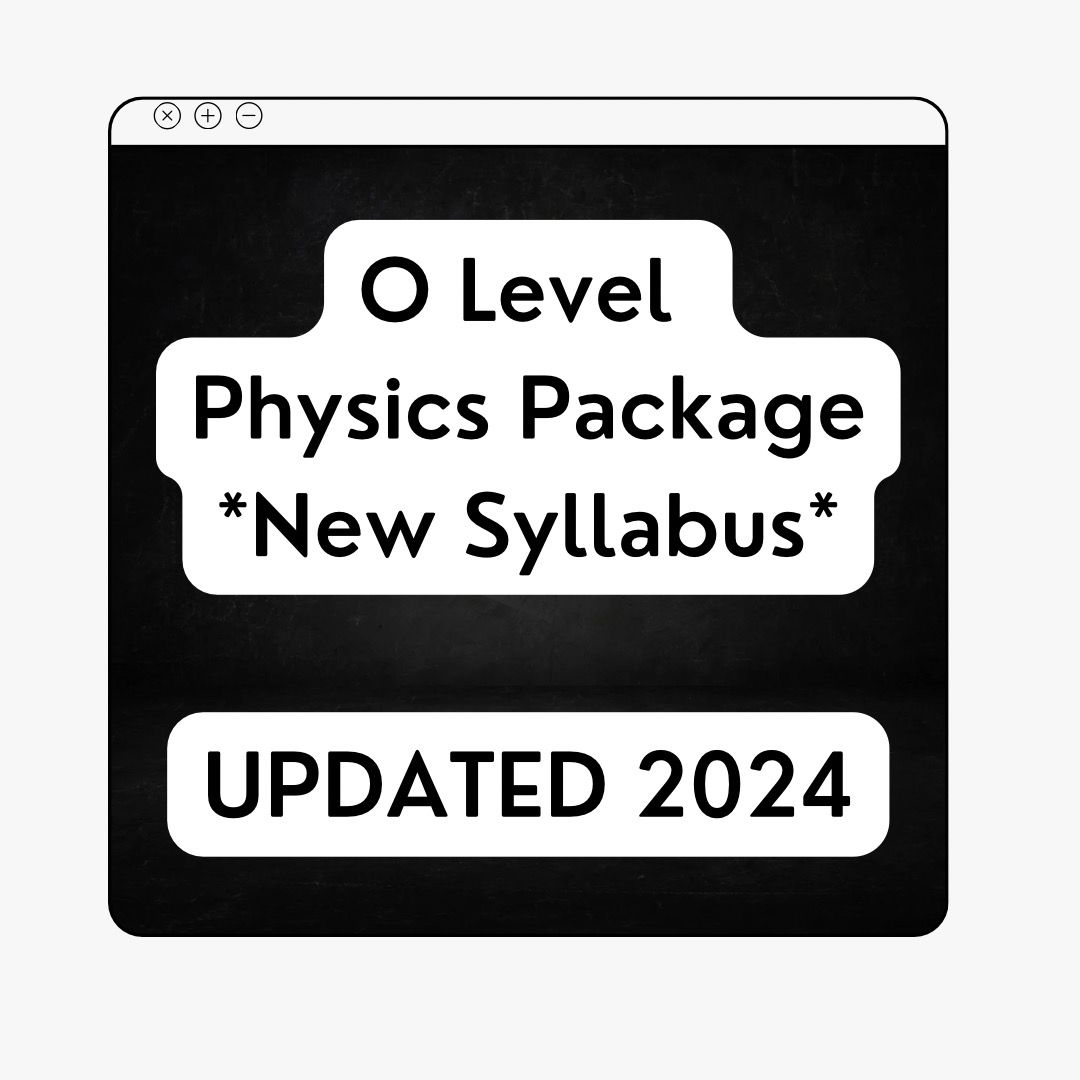 RAFFLES STUDENT Sec 3/4 O Level Physics Package [Notes, Practices ...