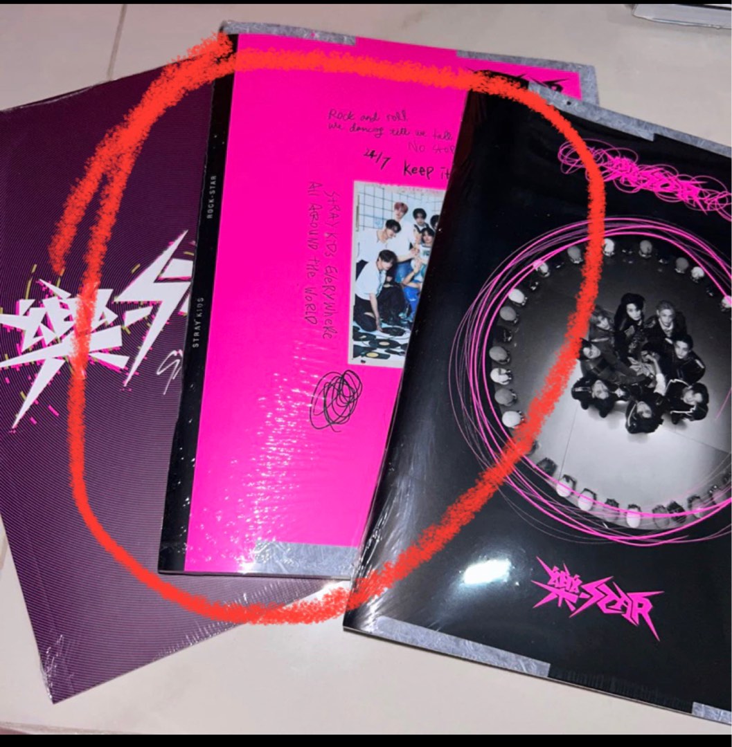 WTS LFB STRAY KIDS SKZ Rockstar rock star sealed standard album pink ...