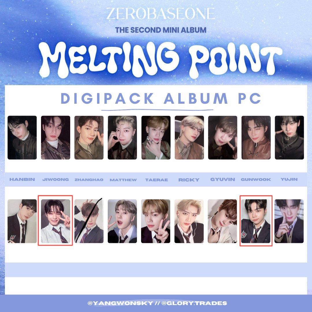wtt/wts zb1 zerobaseone melting point mp album crush pc photocards ...
