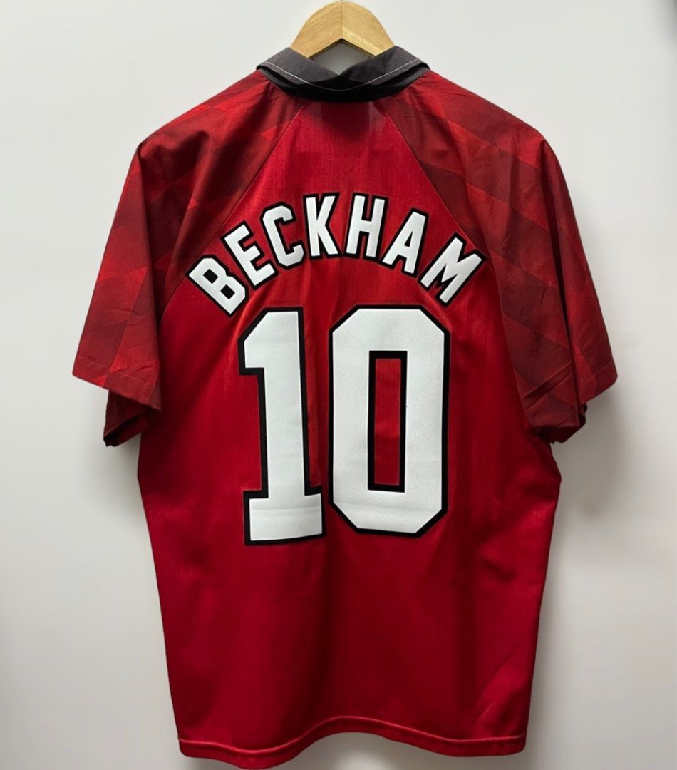 #10 DB7 David Beckham Manchester United 1996/97 Home soccer/football ...