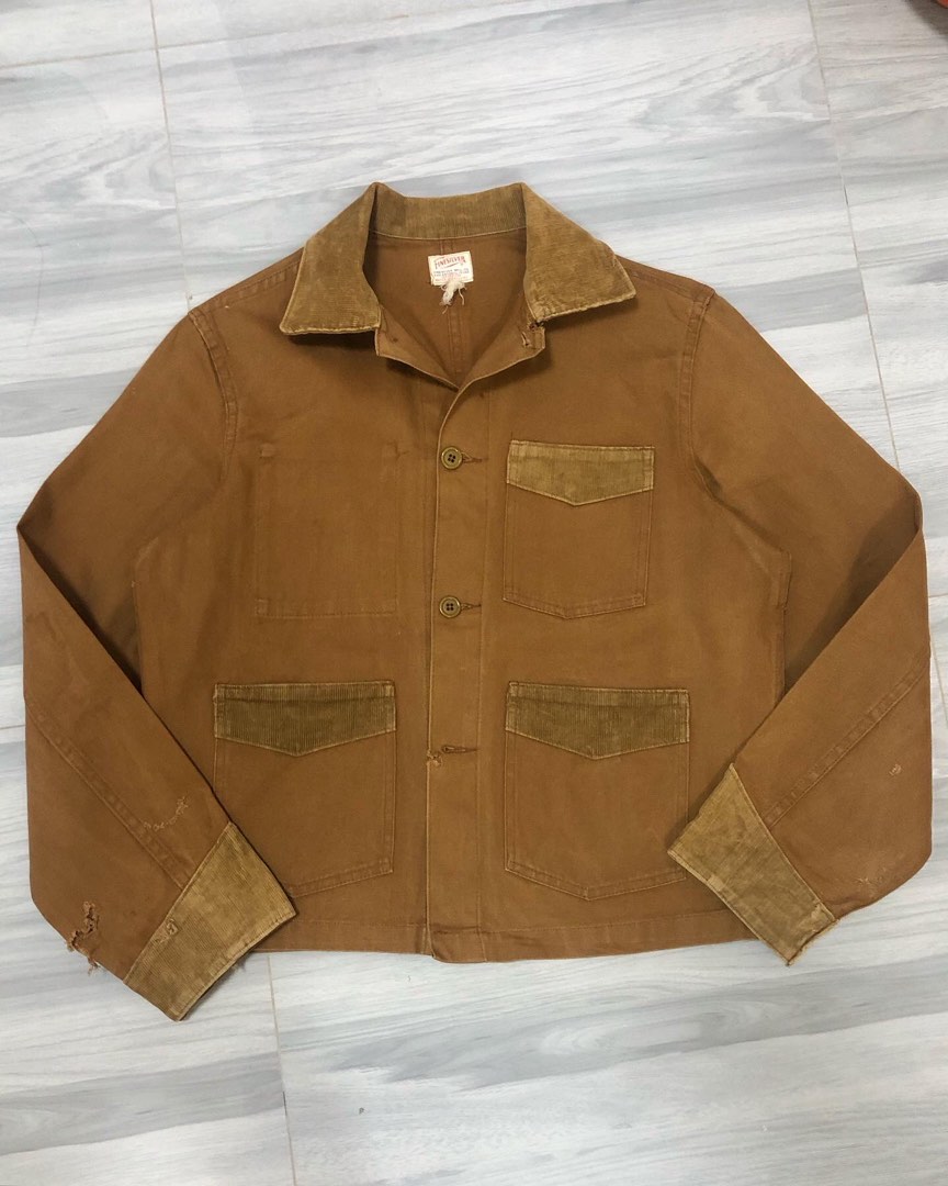 1950s Finesilver Duck Canvas Texas Brush Jacket., Men's Fashion, Coats ...