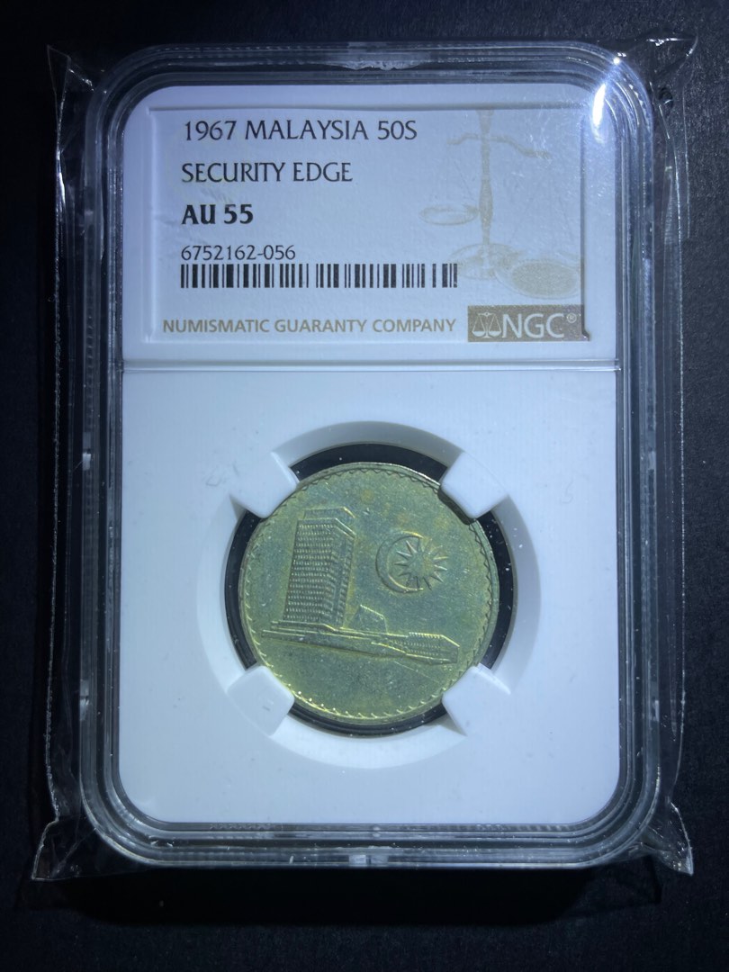 1967 YEAR MALAYSIA RM0.50 SEN SECURITY EDGE - AU 55, Hobbies & Toys, Memorabilia & Collectibles ...
